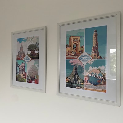 Universal Orlando Retro Poster Prints, Set of Four Vintage Style ...