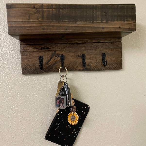 Rustic Handcrafted Key Holder - Etsy
