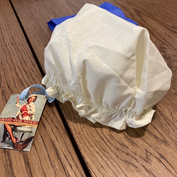 Retro Shower Cap - Light Blue Ice Cream Cone Sundae Dessert Sweet ...