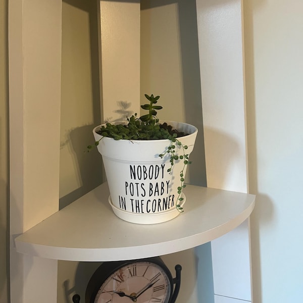Funny Planter Pot, Plant Pun Pots, Punny Pots, Whimsical Flower Pot ...