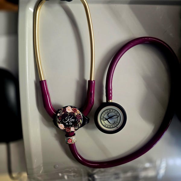 Labor & Delivery, Watercolor Floral Fetus, NICU Nurse Badge, Ob/gyn ...