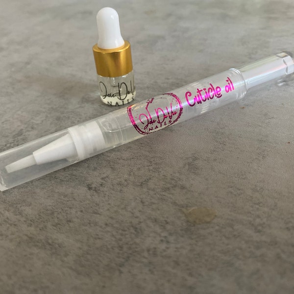 Custom Clear Foil Cuticle Oil Pen Labels - Etsy