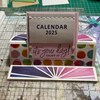 50 Pack of 2025 Mini Calendar Tabs 12 Pages With Sewn Binding Small ...