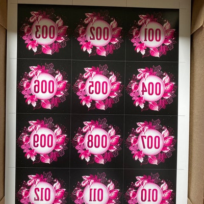 3000 Printable Facebook Live Numbers, Sale Tags Cards, Normal Mirrored ...