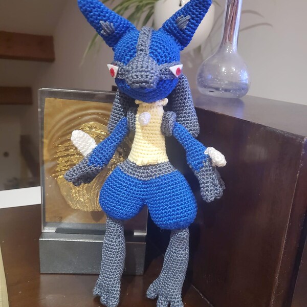 Lucario Pokemon Crochet Pattern - Etsy