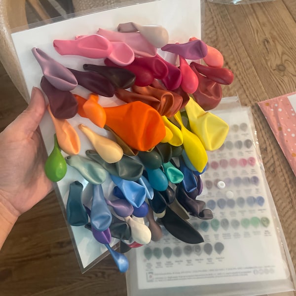 Tuftex Color Chart W/balloons New Colors Included - Etsy