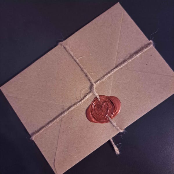 Wax Seal Letter, Scroll Letter, Handmade Love Letter, Wedding Vows ...