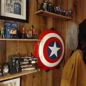 Captain America Shield Wall Mount, Plaque and SECRET FILE - Etsy