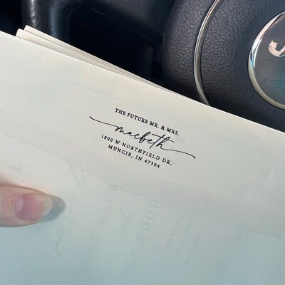 Wedding Invitation Stamp Self Inking Stamp Personalized New Home ...