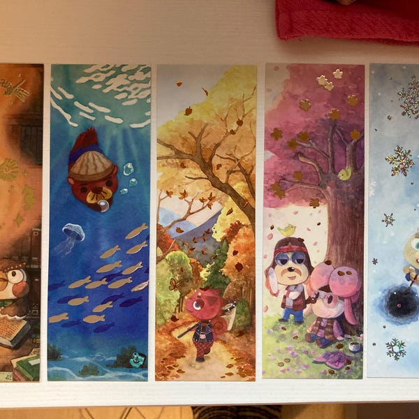 Foiled Bookmarks - Flick - Celeste - Pascal - Blathers - Animal ...