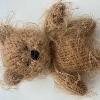 2 Cinnamon Teddy Bears Knitting PATTERN, Knitted Animal Toy 12 and 18cm ...