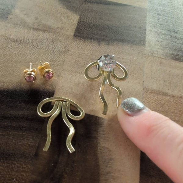 Bow Earring Jackets - Liz Fox Roseberry - Handmade Jewelry - Unique ...
