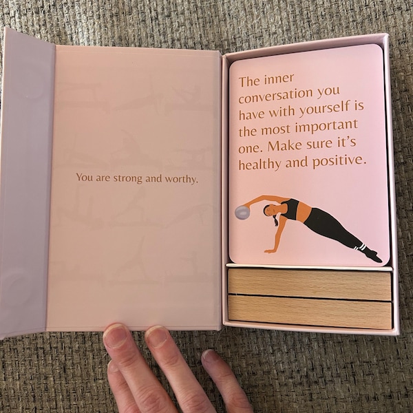 Pilates Sticks and Stones, Greeting Card, Reformer Pose, Funny Print ...