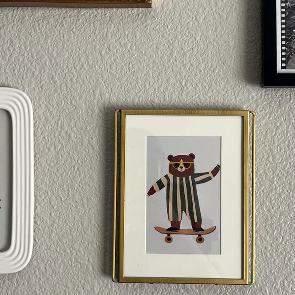 Surfing Bear Print | Watercolor Animal Art | Beach Nursery Decor | Cute ...