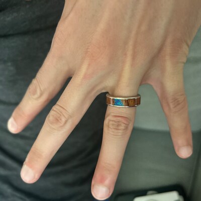 Wide Moissanite Solitaire Stone Forge Studios - Etsy