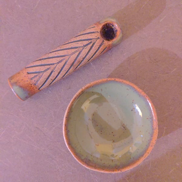 Bird Smoking Pipe Ceramic Stoneware Handmade Tobacco Pipe Smoker Gift ...