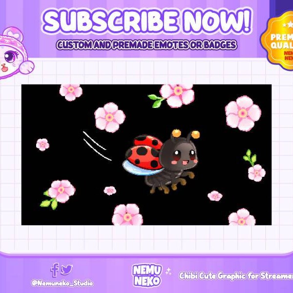 Custom Animated Chibi Cute Stream Screen for Your Twitch/youtube or ...