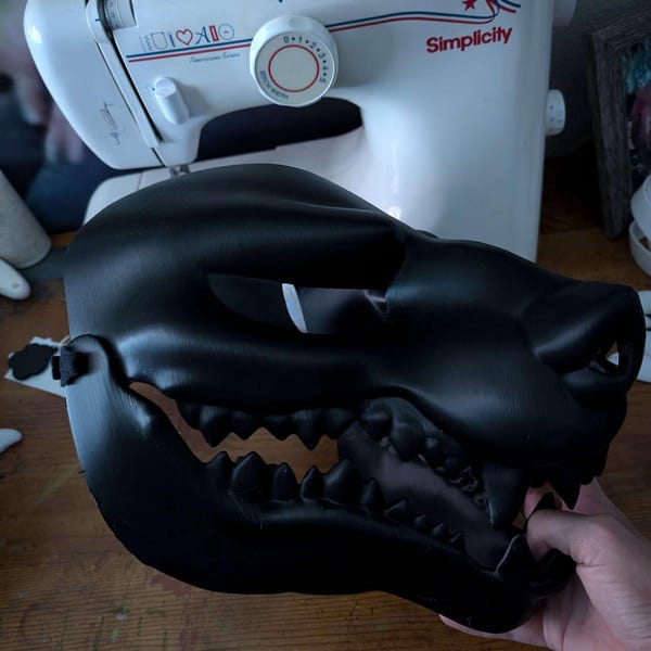 Snarling Canine Hyena Fursuit Head Base Monster Werewolf Demon ...