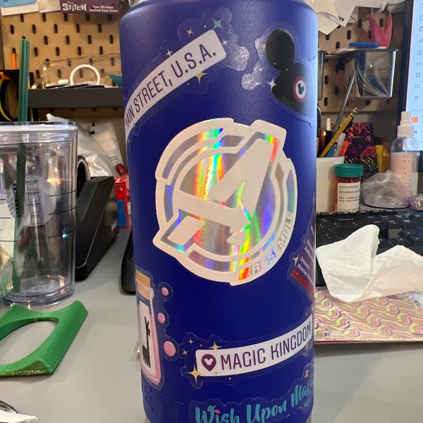 Avengers Assemble Holographic Sticker/ Disney Marvel Laptop Stickers ...