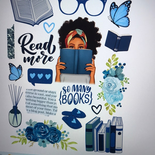 Book Printable, Planner Stickers, Digital Journaling Stickers ...