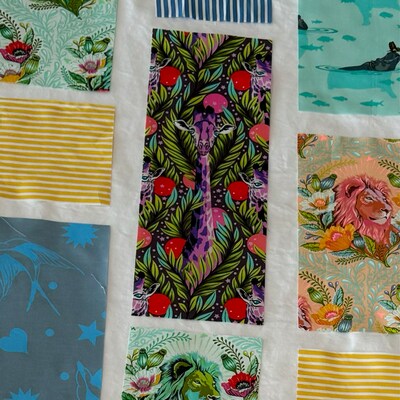 NEW Panel Cowboy up Retro Cowboy Blocks by Quilting Treasures Western ...