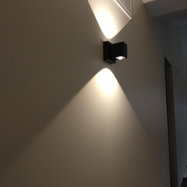 LED Dimmable Wall Sconce Lighting,indoor Aluminum Wall Lamp,up Down ...