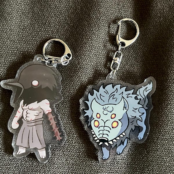 Fear & Hunger Charms - Single-sided Clear Acrylic - Etsy