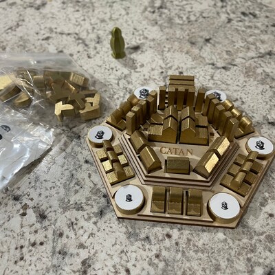 Catan Custom Colored Replacement Game Pieces Real Wood - Etsy