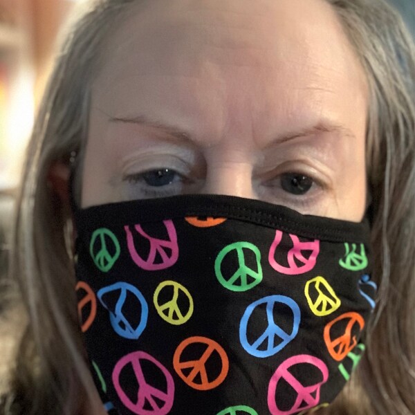 Cancer Ribbon Face Mask Breast Cancer Cotton Reusable Face Mask ...