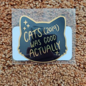 CATS 2019 Sticker Black and Gold Mirror Sticker for Musical Fans - Etsy