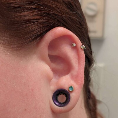 Heart Ear Gauges,flower Ear Plugs,2g-5/8''ear Stretchers,gauge & Plug ...