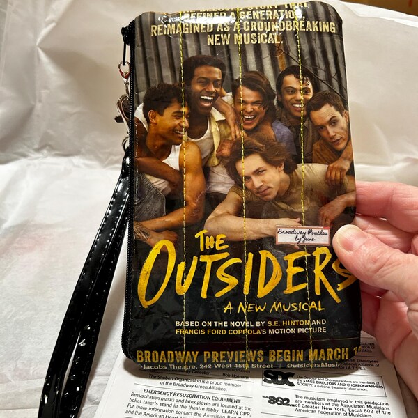 The Outsiders Broadway Playbill Wristlet - Repurposed Musical Pouch - Etsy