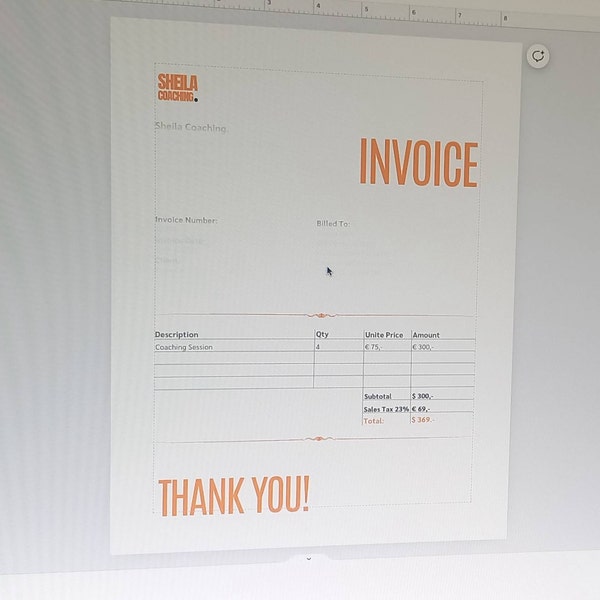 Professional Google Sheets Invoice Template With Automated Summary Google Sheets Template ...