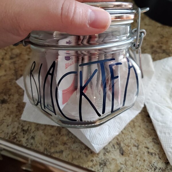 Custom Rae Dunn Inspired Vinyl 3" Decals-canister Labels-farmhouse ...