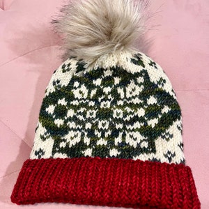 KNITTING PATTERNS: the Holly Berry Collection / 2 Beanie, 2 Headband ...