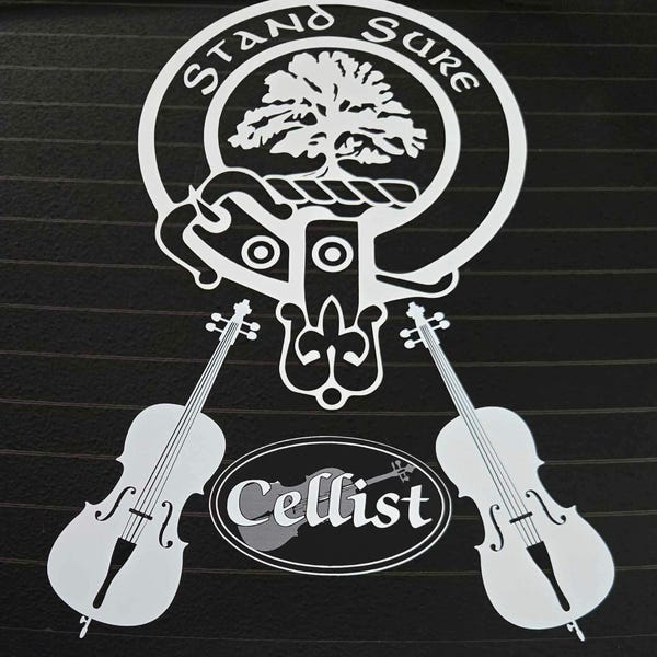 Violin or Viola Car Decal | Viola Window Sticker | Violin Bumper ...