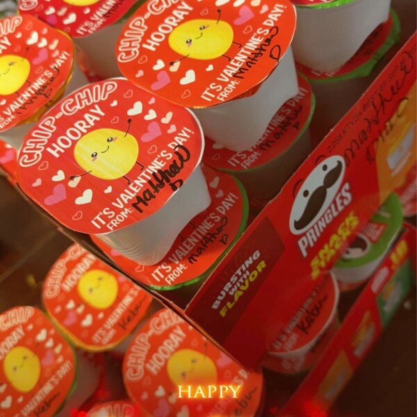 Chips Kids Valentine Printable, Pringles Snack Size Chips, Kids ...