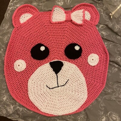 Crochet Rug PATTERN Crochet Bear Rug Nursery Rug Pattern Little Bears ...