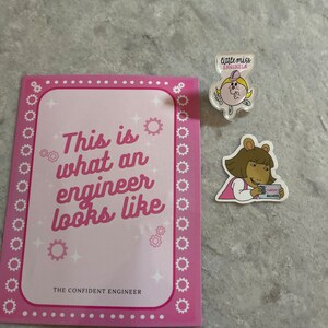 Engineer Library Card Sticker Female Engineer Engineering Empowerment ...