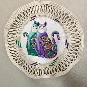 Cat Fabric Drawing by Pencil Cats Pink Cosmo Textiles Sold - Etsy