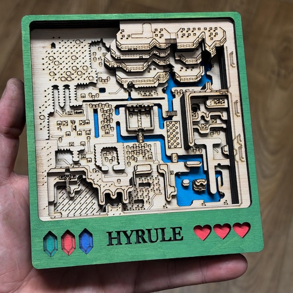 Zelda Video Game Screen, Multilayer File for Laser Cutting. - Etsy