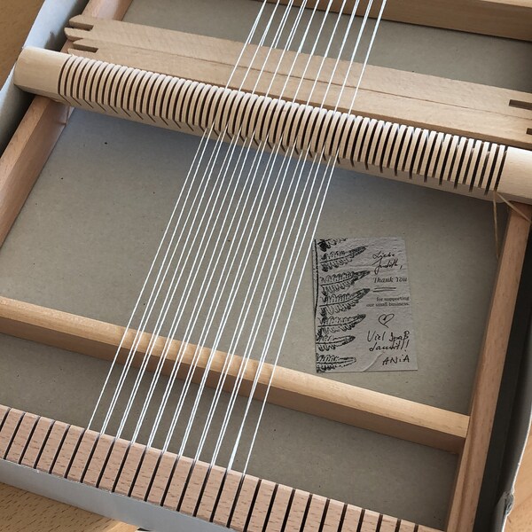 L Weaving Loom 12inch / 30cm, Large Rolling Heddle Loom, Rotating ...
