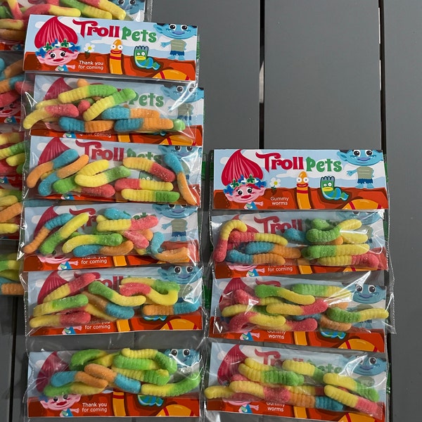 INSTANT DOWNLOAD, Trolls Candy Label, the Thing, Treat Bag Toppers ...