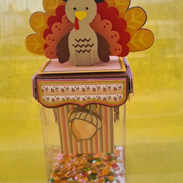 3D Cute Turkey Pop Up, Thanksgiving Turkey Centerpiece Decor Template ...
