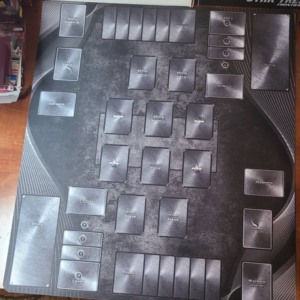 2-player One Piece Card Game Playmat With Custom Field Zones ...