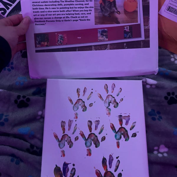 Art Paw Prints Made by Gladys Opossum - Etsy