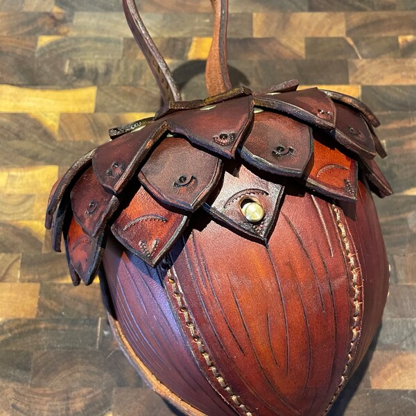 Digital Leather Acorn Bag PATTERN Nature Set - Etsy