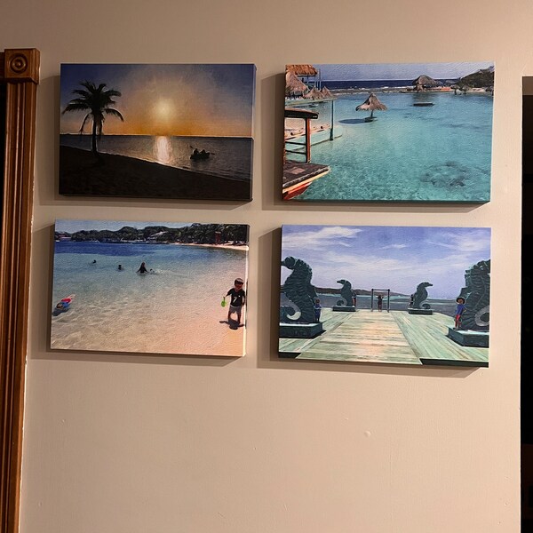 Abstract Caribbean Island House Original Roatan Honduras Caribbean Art ...