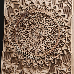 Compass SVG Multi-layered Mandala, 3d Layer Compass Mandala Svg, Shadow ...