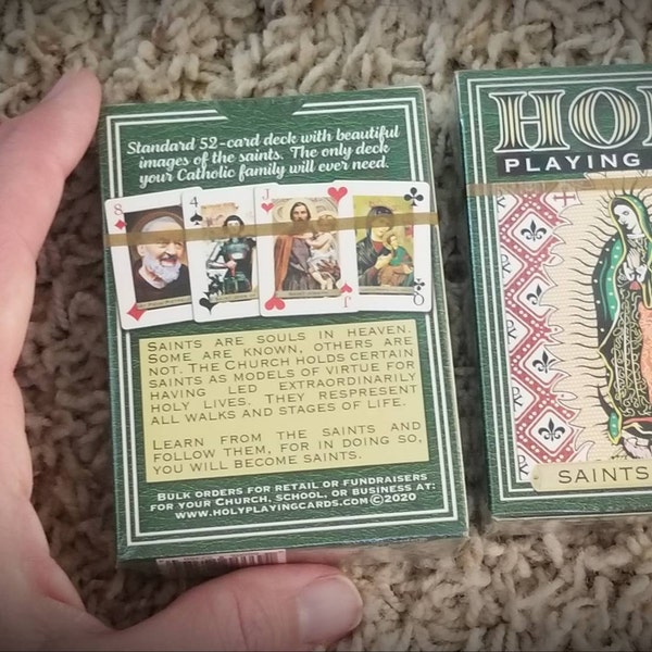 Holy Playing Cards® Catholic Saints Deck - Unique Religious Gift for ...